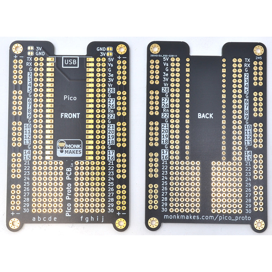 Monk Makes Pico Proto Pcb For Raspberry Pi Pico Cd Soft